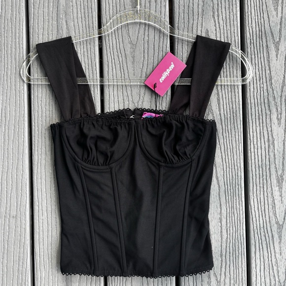 Edikted | Tops | Edikted Black Corset Top | Poshmark